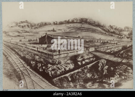 Stockade and prison at Cahawba (i.e. Cahaba), Alabama Stock Photo - Alamy
