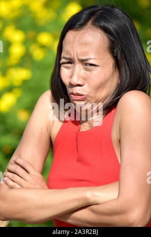 Stubborn Female Woman Stock Photo - Alamy