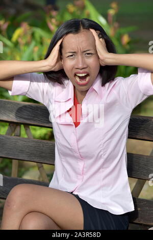 Quiet Filipina Adult Female Stock Photo - Alamy