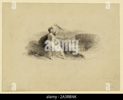 Study for bank-note vignette: Agriculture, Commerce/Navigation, and ...