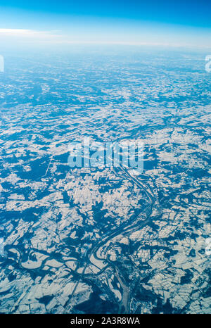 Rural/Countryside South Québec During Winter, Farmlands, Villages and ...