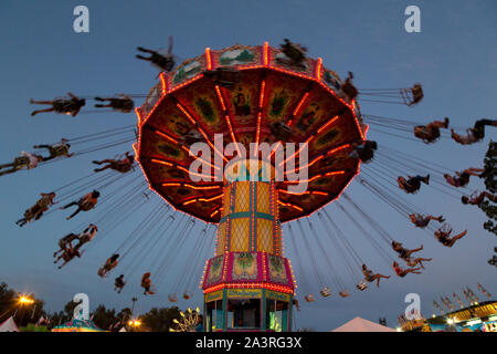 Swing ride at the 2012 California State Fair held in Sacramento ...