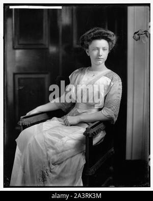 A portrait of Miss Helen Taft, the wife of President William Howard ...
