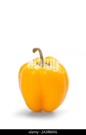 Yellow paprika isolated on the white background Stock Photo - Alamy