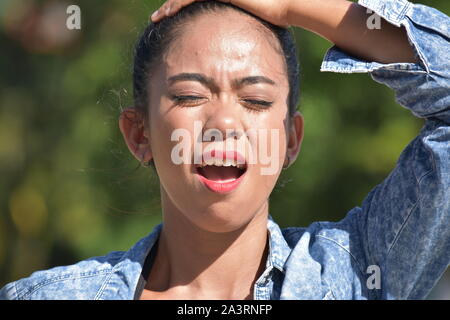 Diverse Woman Memory Problems Stock Photo - Alamy