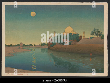 Taj-Mahal, twilight - CWB (monogram) ; Charles W. Bartlett Stock Photo ...