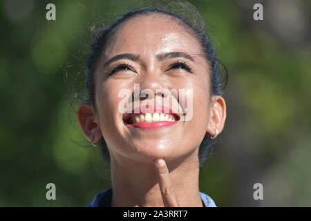 Thoughtful Beautiful Minority Female Stock Photo - Alamy