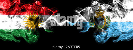 San Marino vs Turkey Soccer Match, national colors, national flags ...