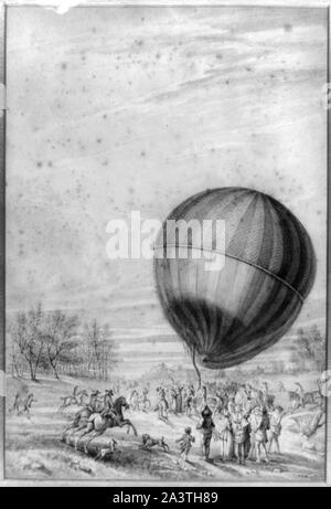 The first manned hydrogen balloon flight launched on, December 1st 1783 ...