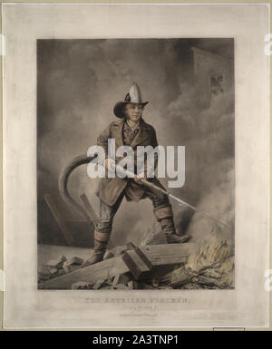 The American fireman- facing the enemy Stock Photo - Alamy
