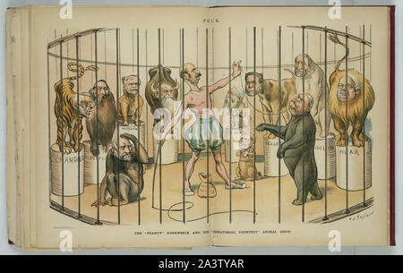 The ''peanut'' Hagenbeck and his ''senatorial courtesy'' animal show ...