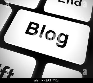 Blog or blogging website icon showing online journals and writing ...