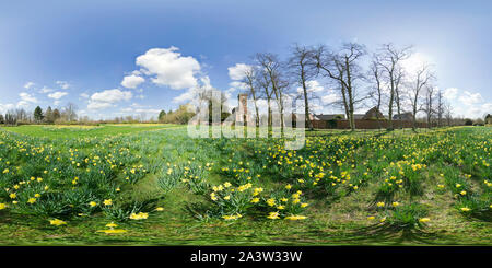 360° view of Panorama, St Mary Magdalene Church, Willen, Milton Keynes ...