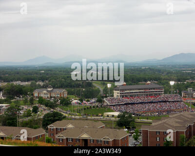 Lynchburg, VA, USA. View of the Liberty University campus from the ...