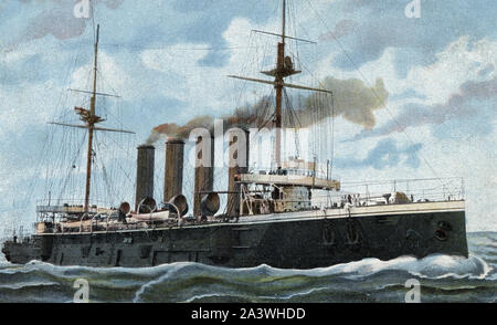 HMS Aboukir Cressy-class armoured cruiser.Rear Admiral Henry H Campbell ...