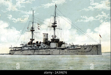 HMS Magnificent, British battleship Stock Photo - Alamy