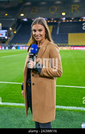 DORTMUND - Laura Wontorra (TV presenter DAZN) during the UEFA Champions ...