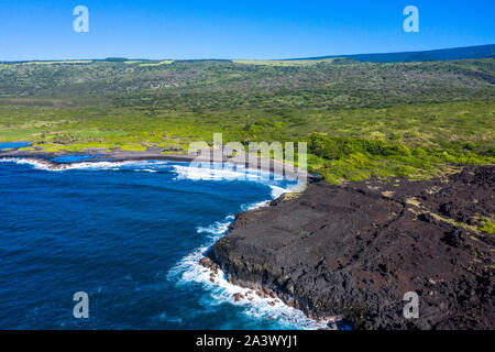 Ke'eku Heiau, Kawa Bay, Kau, The Big Island of Hawaii Stock Photo - Alamy