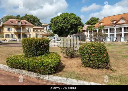 PREFECTURE OF CAYENNE, PLACE LEOPOLD HEDER, FRENCH GUIANA, OVERSEAS ...