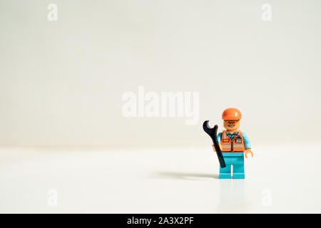 Monterrey Mexico, Sept 26 2019: Studio shot of Lego people ...