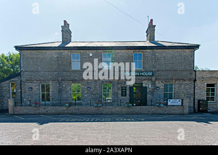 The restored Wickham Market Railway Station on the East Suffolk Line at ...