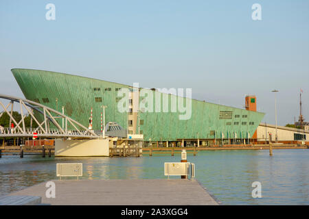 The New Metropolis or Nemo science museum in Amsterdam, the Netherlands ...