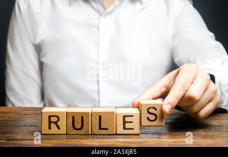 The man makes the rules. Setting clear rule and restrictions ...