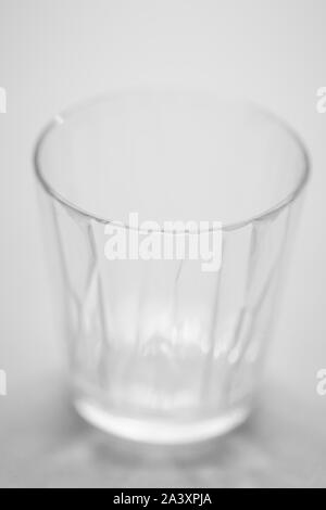 Empty Glass tumbler on black background, still life Stock Photo - Alamy