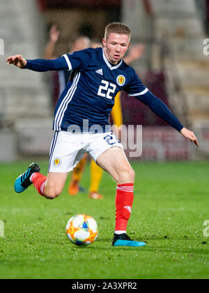 Tynecastle Stadium, Edinburgh, UK. 10th Oct, 2019. 2021 Under 21 ...