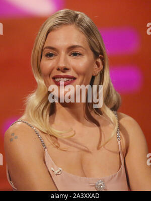 Sienna Miller during filming of the Graham Norton Show at The London ...