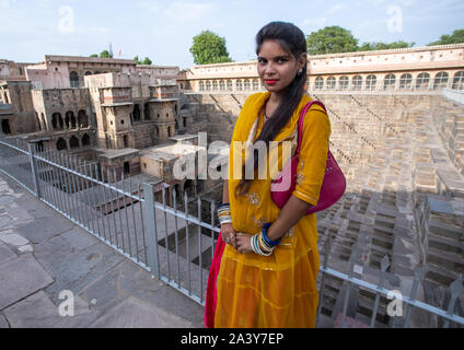 Rajasthani women in Chand Baori stepwell, Rajasthan, Abhaneri, India ...