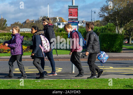 Children walking to school Stock Photo - Alamy