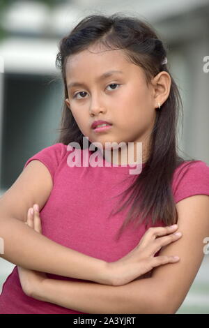 A Pretty Preteen And Confidence Stock Photo - Alamy