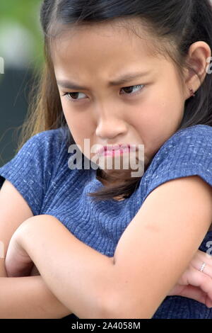 An An Angry Female Tween Stock Photo - Alamy