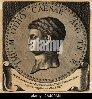Roman Emperor Otho, 32AD-69AD, Marcus Salvius Otho Caesar Augustus ...