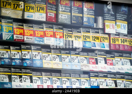 Cigarette Kiosk Krakow Poland Stock Photo - Alamy