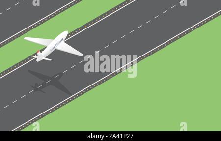 City transport cartoon composition with airport terminal taxi car ...