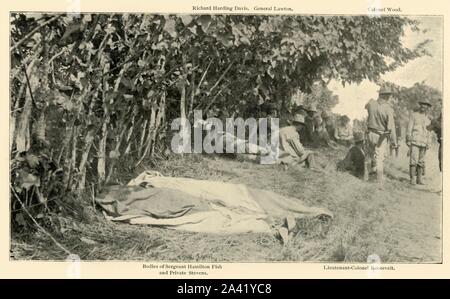 Colonel Theodore Roosevelt and Officers of the Rough Riders, in uniform ...