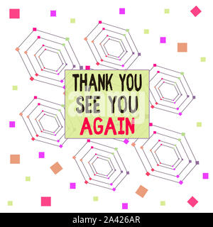 Text sign showing Thank You See You Again. Conceptual photo ...