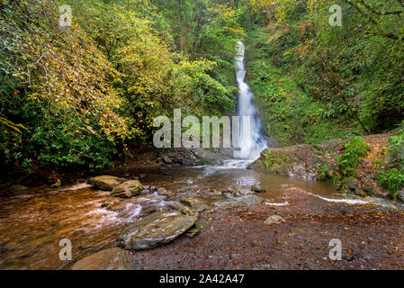 Lydford Gorge, White Lady Waterfalls Stock Photo - Alamy