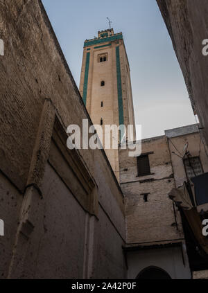 A picture of Fes el Bali as seen from the balcony of a restaurant Stock ...