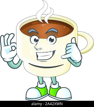 Call me americano cafe in the cartoon shape Stock Vector Image & Art ...