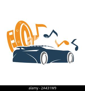 Audio Car System Logo Template Isolated Icon Symbol Vector Stock Vector ...