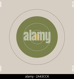Retro shooting target. Blank bullseye aim template Stock Vector Image ...