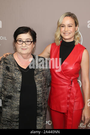 (L-R) Eva Ansley and Brie Larson at the Variety's 2019 Power Of Women ...