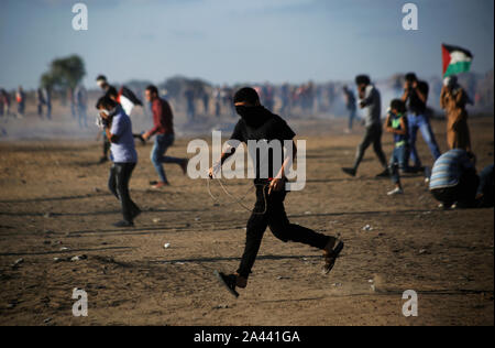 Tear gas is fired during an anti-government protest in Tehran, Iran ...