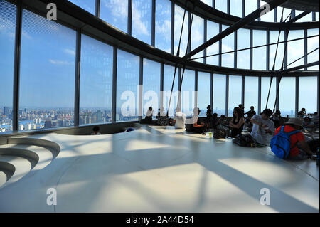 Citizens either stroll for the or read books in Duoyun Bookstore, which ...