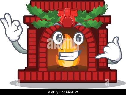 With phone character christmas decoration with christmas candle Stock ...