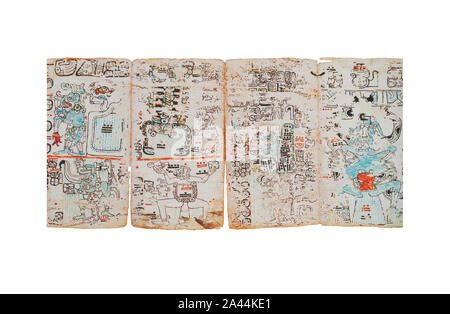 The Madrid Codex or the Tro-Cortesianus or the Codex-Troano Codex pre ...