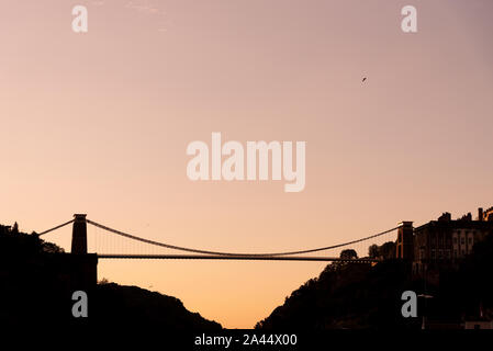 Orange sunset over the bridge silhouette. Ocean hrizon sunny landscape ...